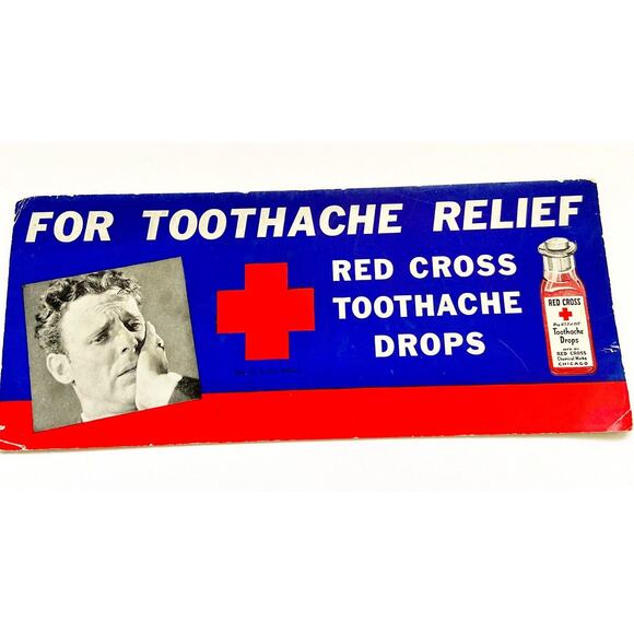 Red Cross Toothe Drops | Office | Red Cross Toothache Drops Ink Blotter ...